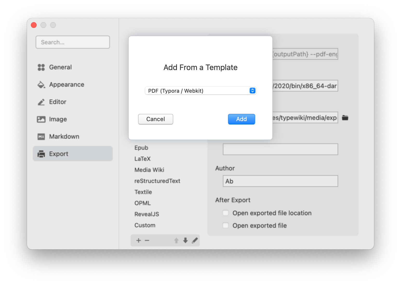 Export - Typora Support